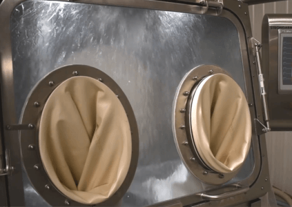 Material Transfer Station - Vacuum Conveyance Transfer w/ Rigid Isolator