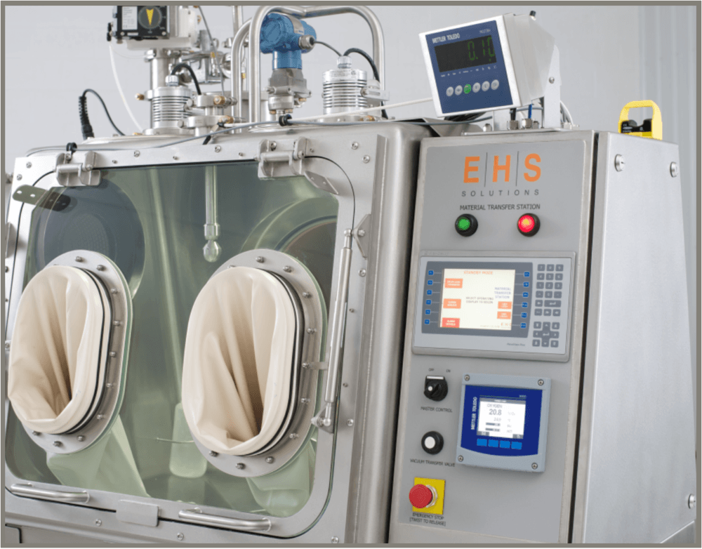 Material Transfer Station - Vacuum Conveyance Transfer w/ Rigid Isolator