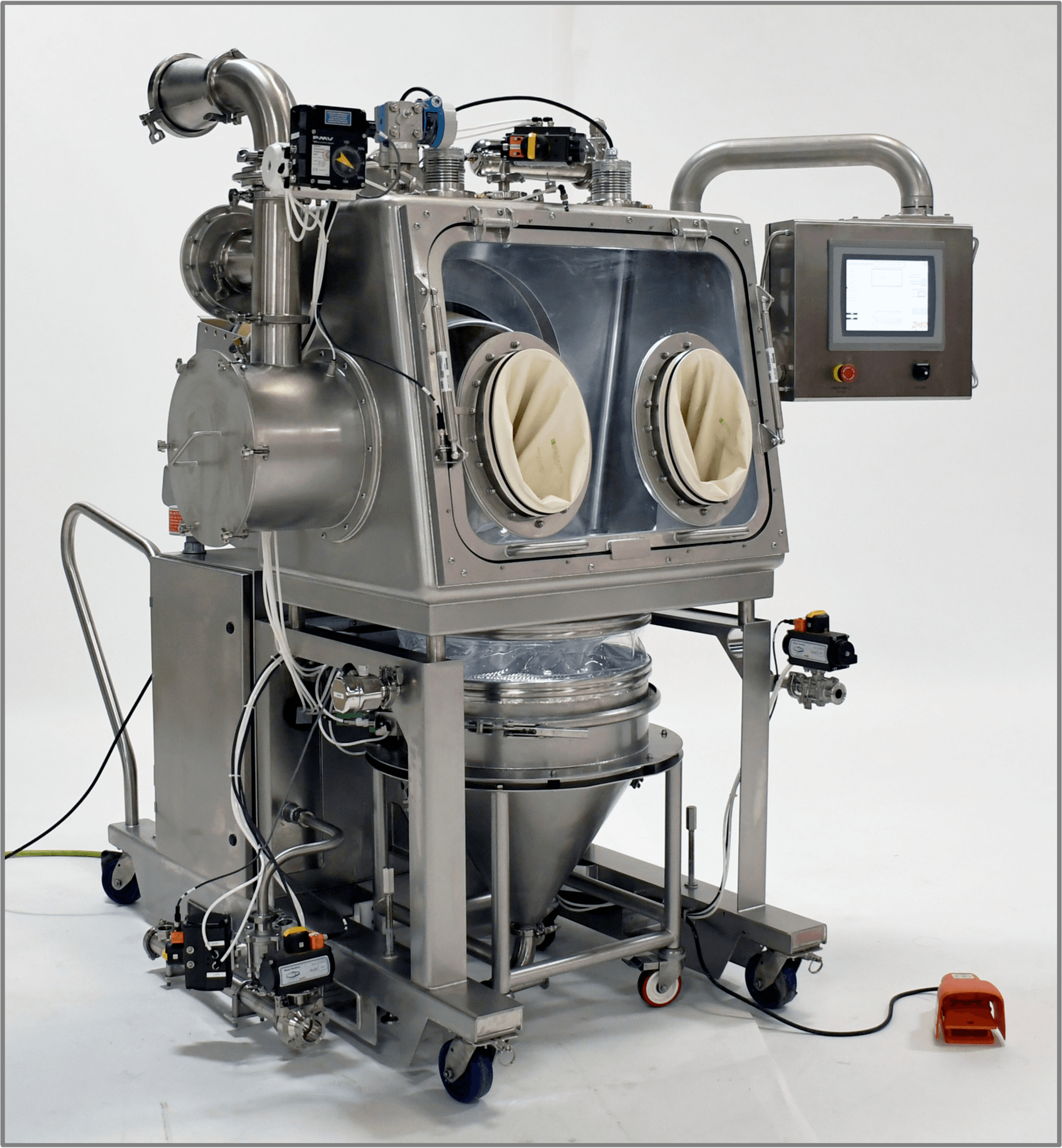 Material Transfer Station - In-Floor Charge Chute Transfer w/ Rigid ...