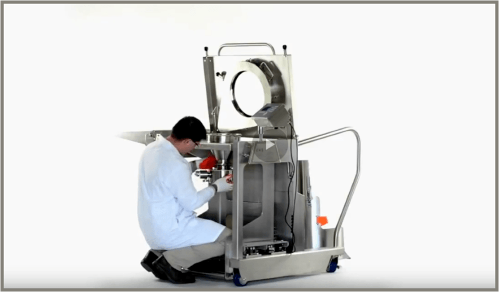 Material Transfer Station Drum to Drum Transfer with Open Containment