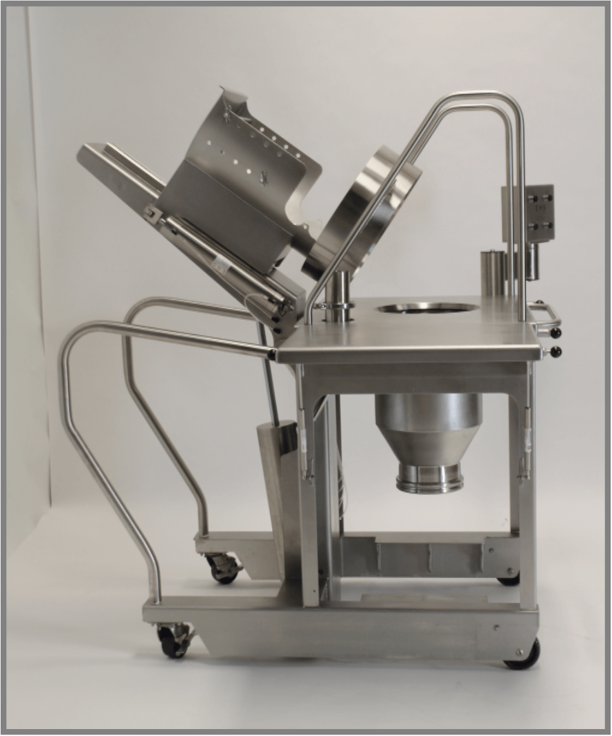 Material Transfer Station - In-Floor Charge Chute Transfer w/ Rigid ...