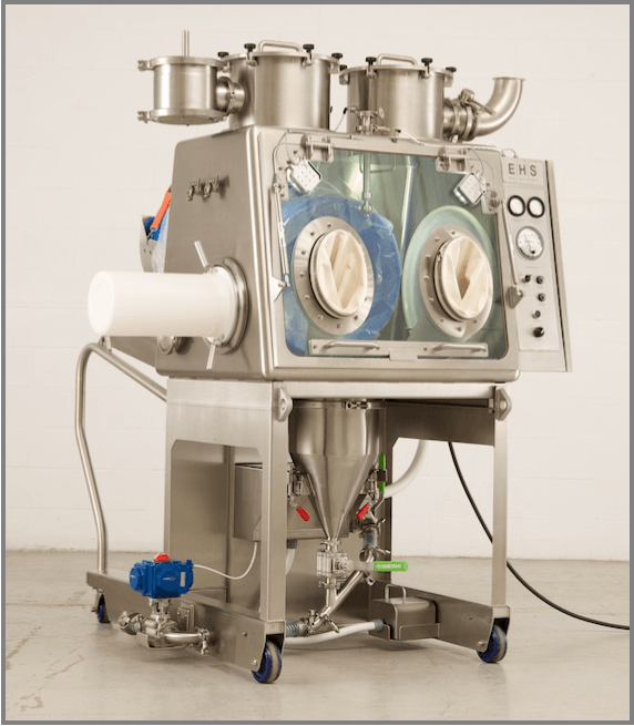 Material Transfer Station - Vacuum Conveyance Transfer w/ Rigid Isolator