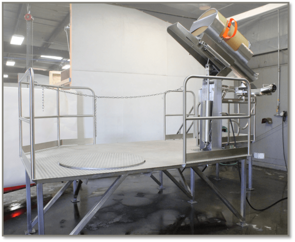 Bin Filling Station - Rheo Engineering - Material Handling Equipment