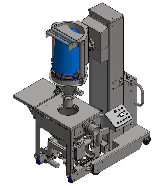 Material Transfer Station with Vacuum Conveyance - Rheo Engineering