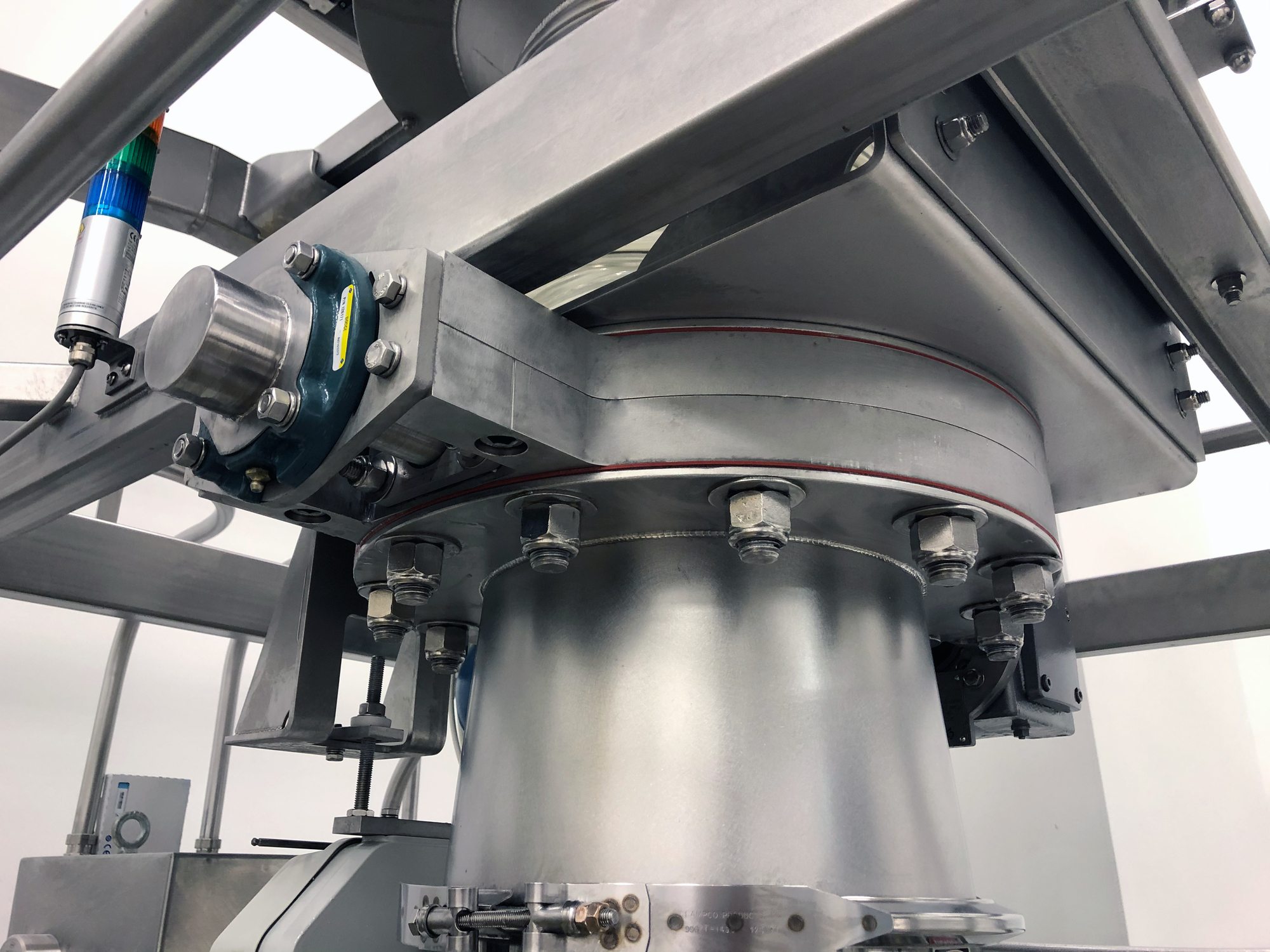 Bulk Bag Unloading Station:Vibrating Hopper and Spout Clamp with Powder ...