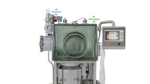 Material Transfer Station - Vacuum Conveyance Transfer w/ Rigid Isolator