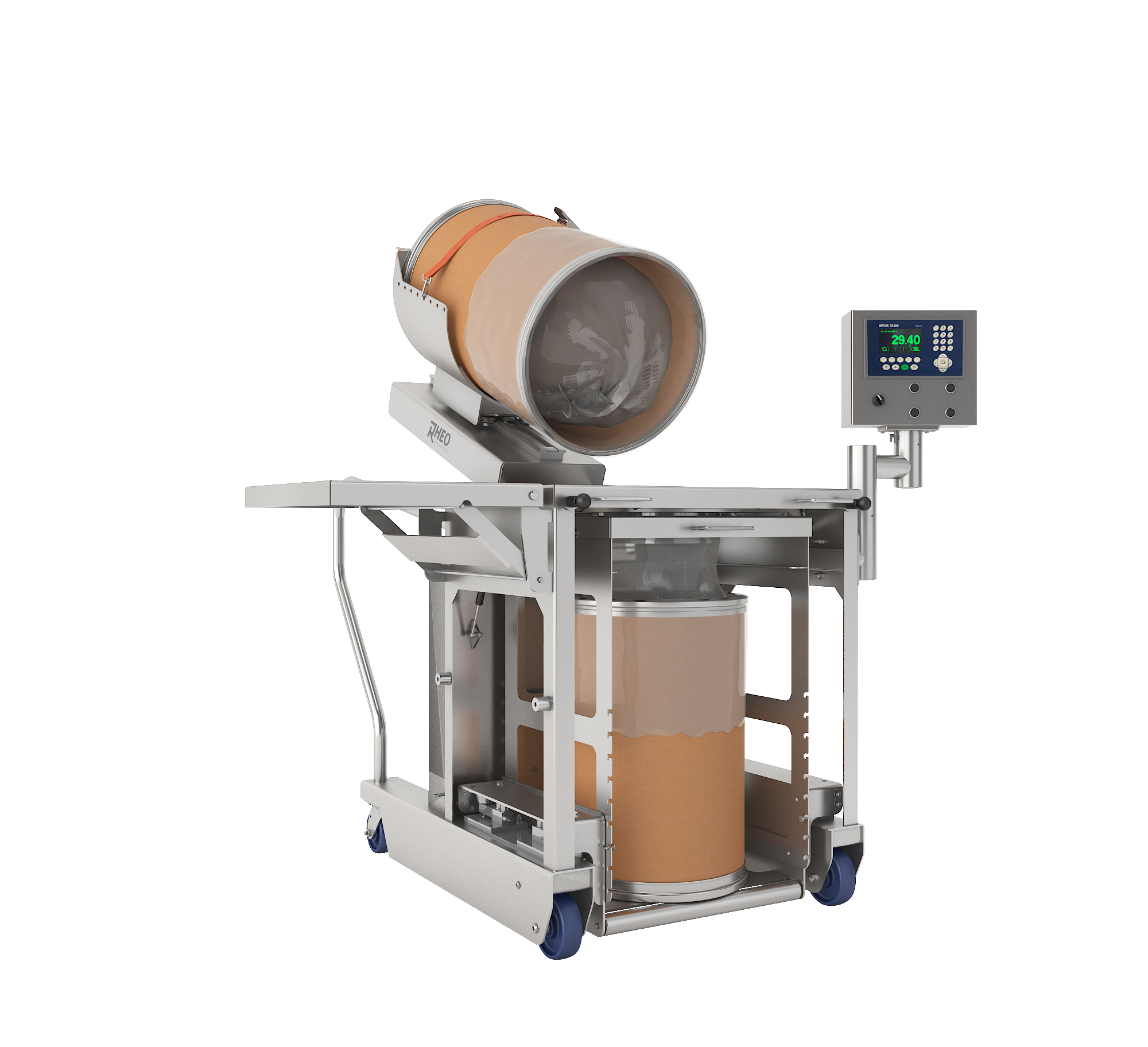 Material Transfer Station Drum to Drum Transfer with Open Containment