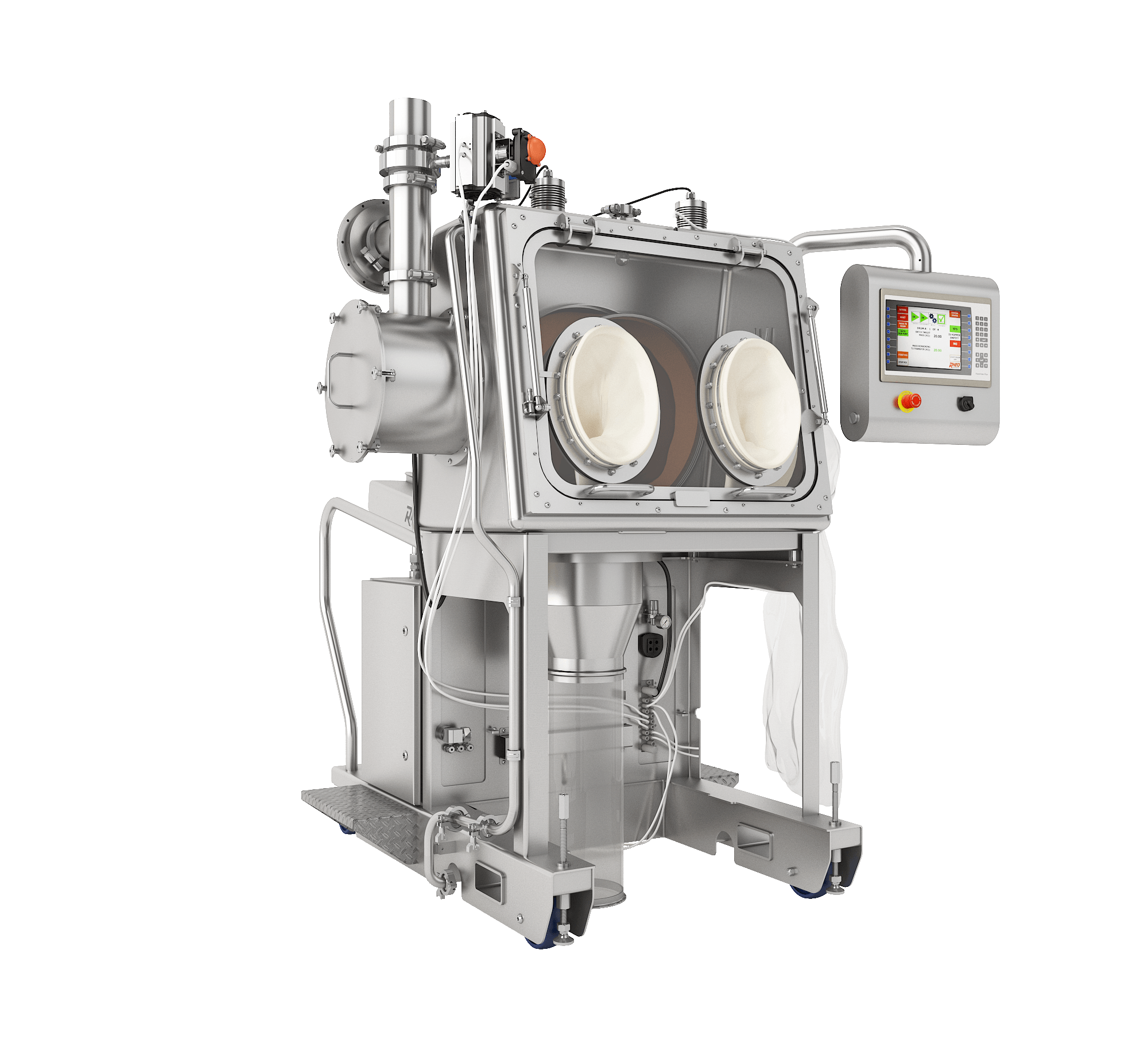 Material Transfer Station - In-Floor Charge Chute Transfer w/ Rigid ...
