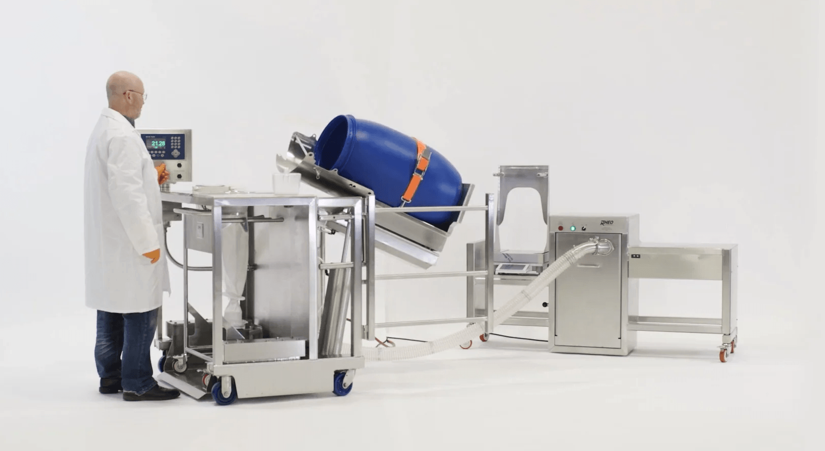 Weigh & Dispense Material Transfer Station - Rheo Engineering